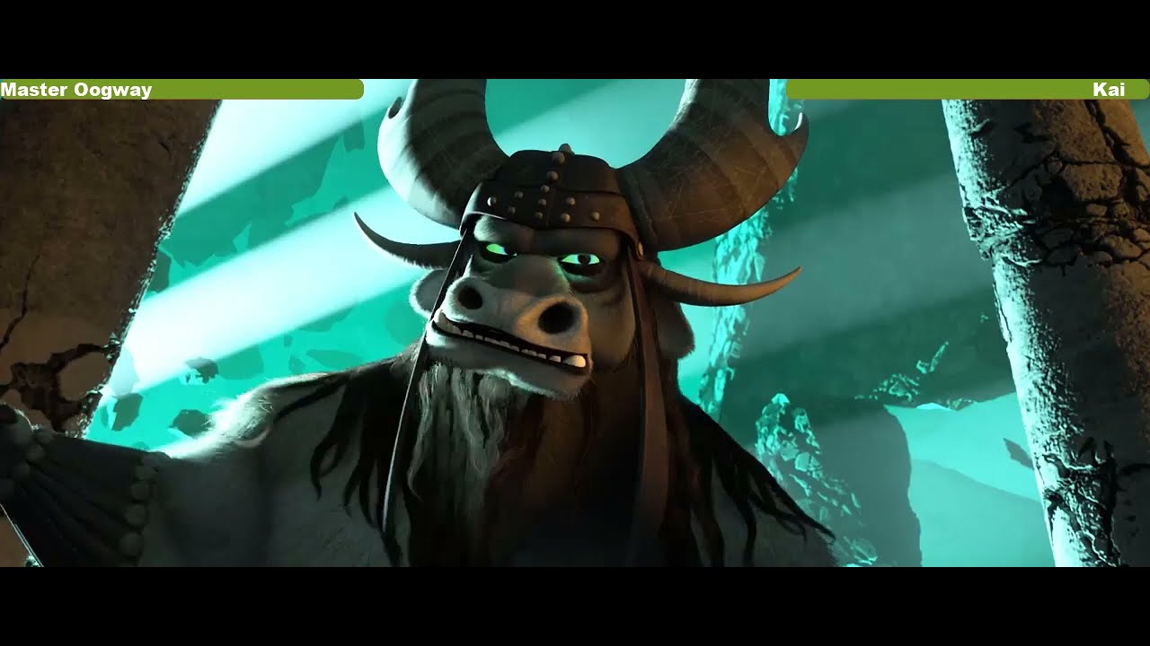 Master oogway Vs Kai Fight Scene with Healthbars - YouTube