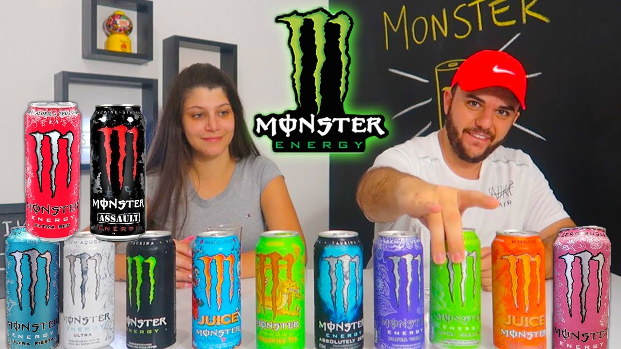 PROVANDO TODOS OS SABORES DE MONSTER DO MERCADO! *qual é o melhor ...