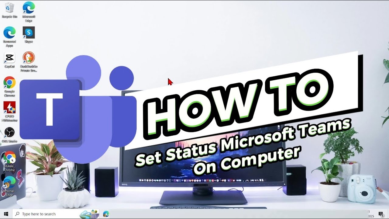 How To Set Status Microsoft Teams On Computer - YouTube