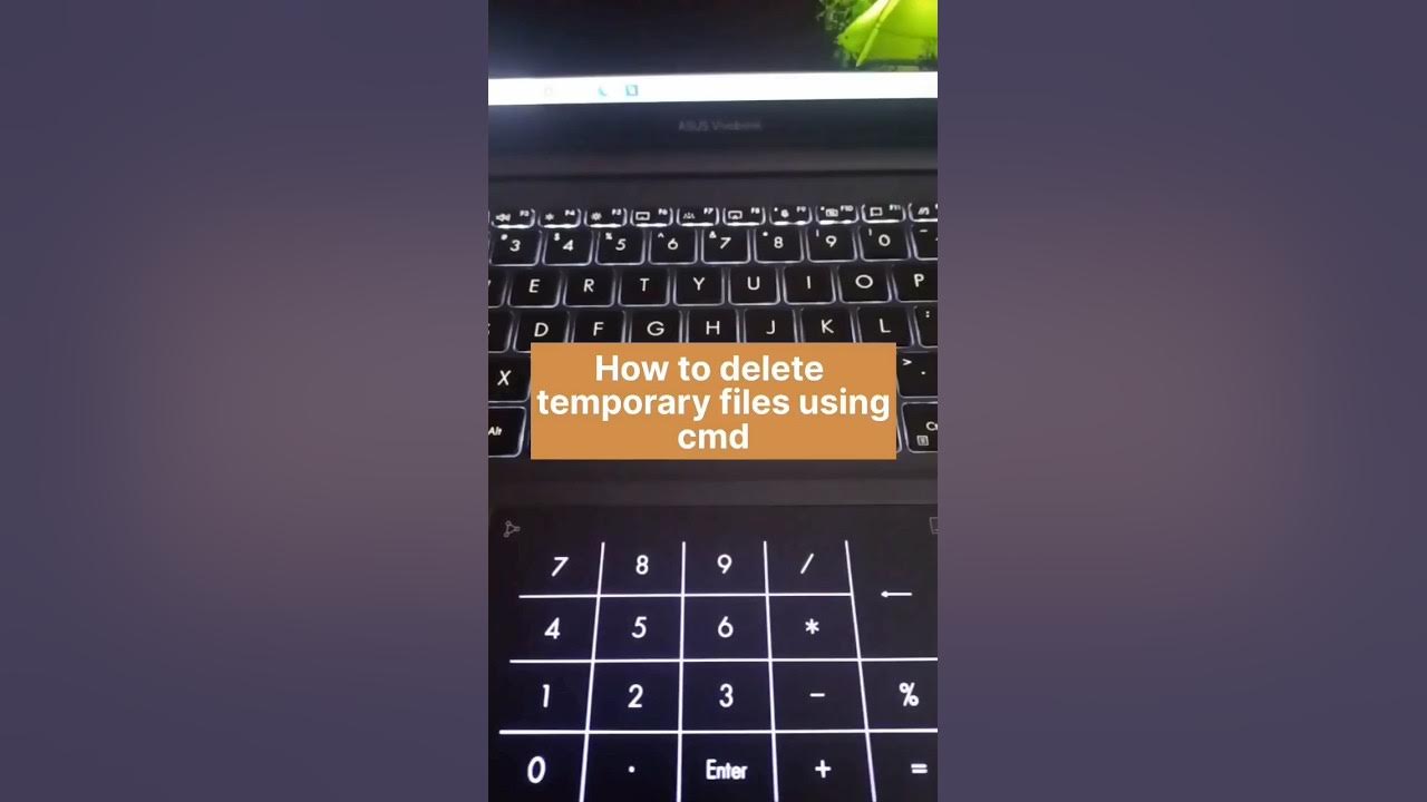 How to delete temporary files using CMD #youtubeshorts #youtube # ...
