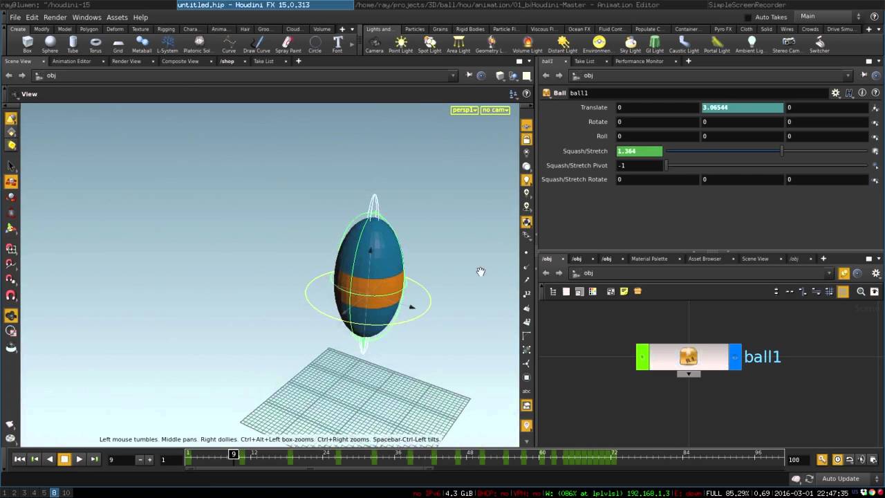 #1 Bouncing Ball [Houdini Animation Series] - YouTube