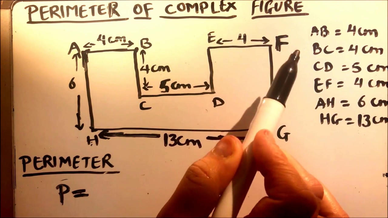 HOW TO FIND PERIMETER OF COMPLEX SHAPES - YouTube