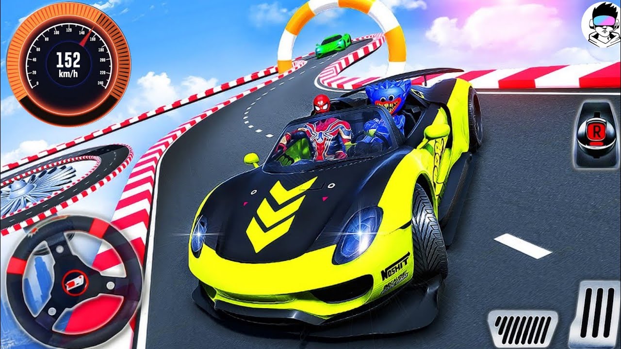 Spider Car Stunt: 3D Superhero - Impossible Mega Ramp Car Driving ...