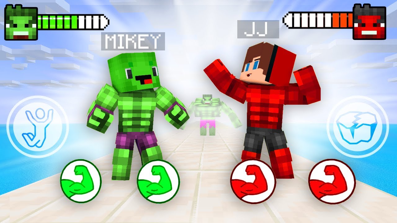 JJ vs Mikey HULK vs RED HULK Battle Game SuperHero - Maizen Minecraft Animation - YouTube