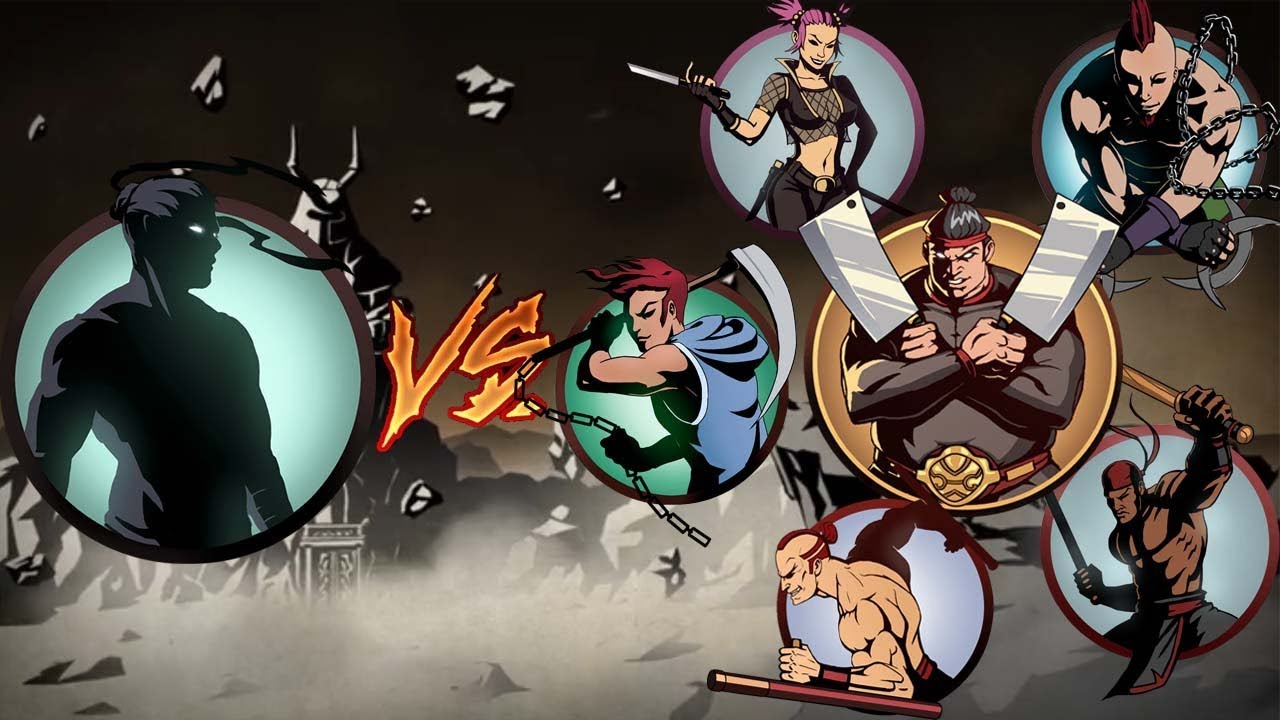 Shadow Fight 2 - INTERLUDE - Defeating BUTCHER AND GUARDS - YouTube