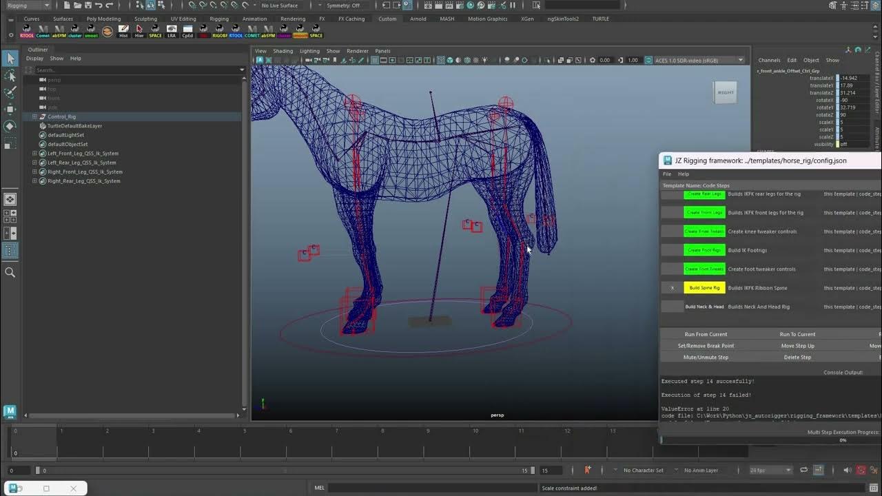 Rigging a Horse in Maya with Sequential Code – Part 5: Footrigs And ...