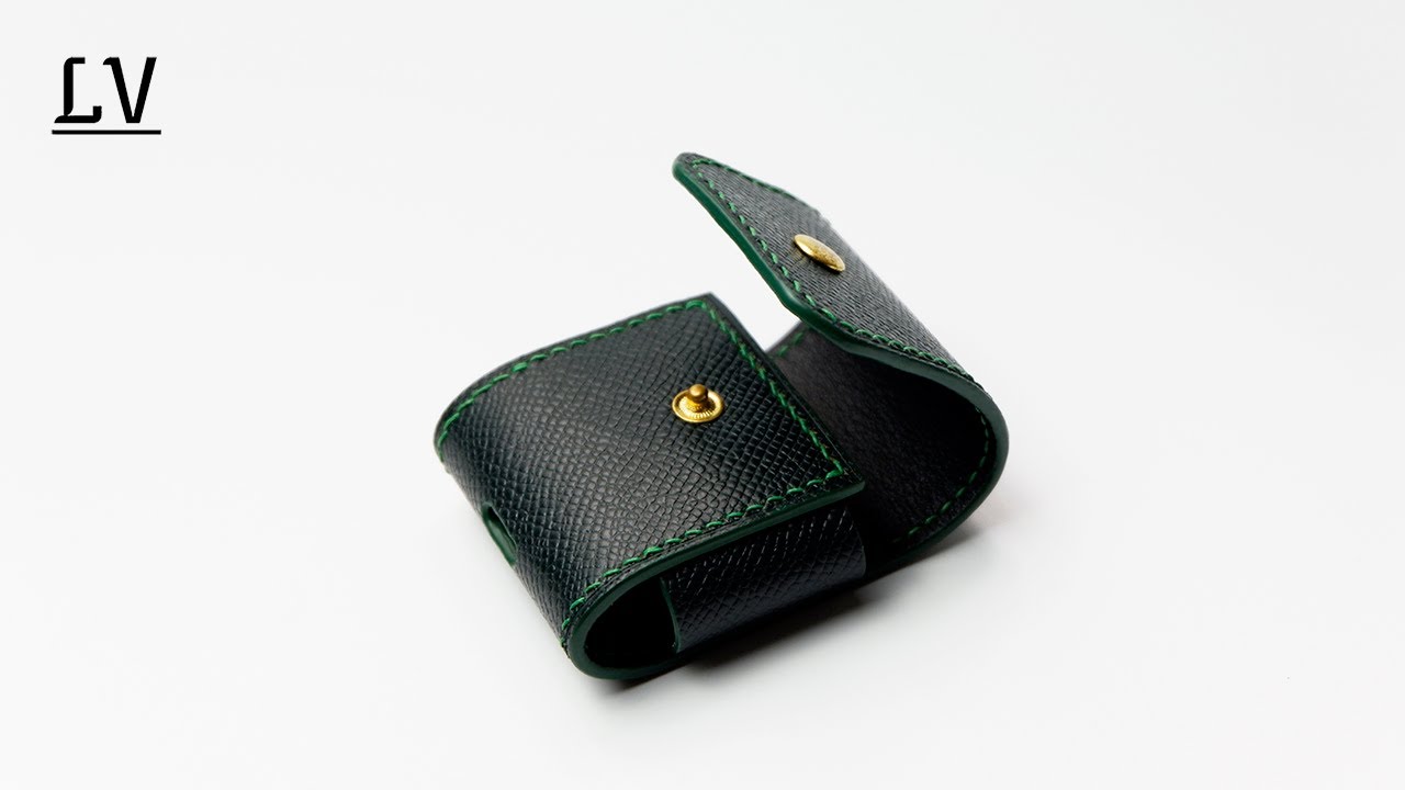 Making A Leather Airpod Case DIY / Airpods 2 Leather Case Pattern ...