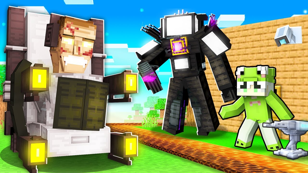 I Hired UPGRADED TV MAN To Defend My Minecraft House! - YouTube