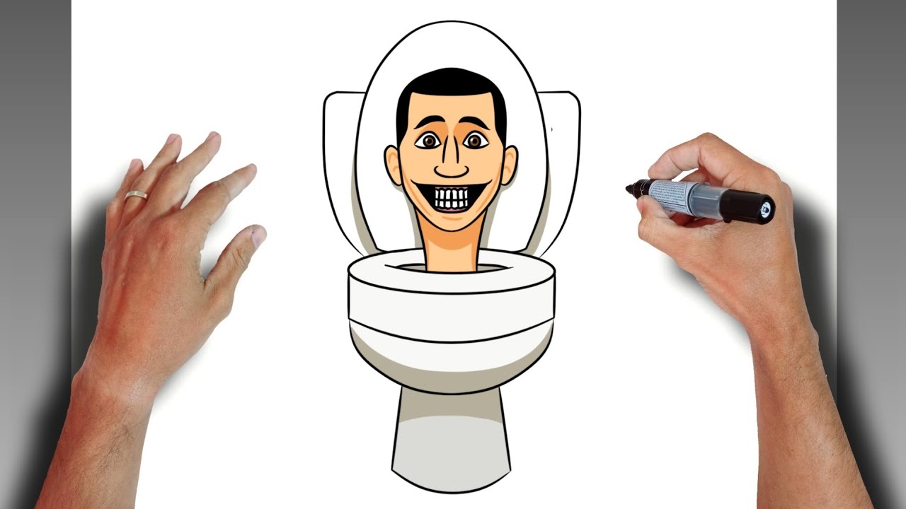 como DESENHAR o SKIBIDI TOILET - HOW TO DRAW SKIBIDI TOILET - YouTube