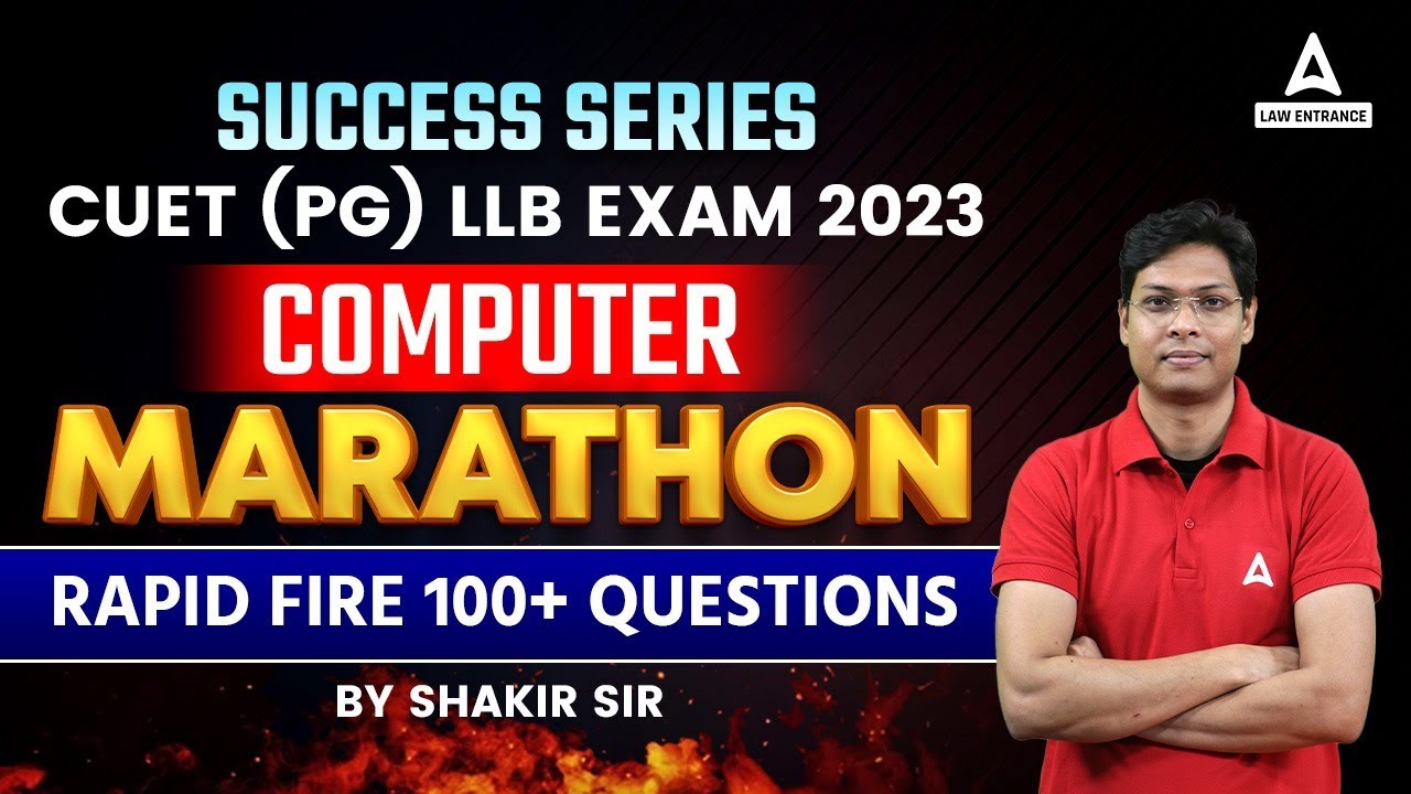 Computer Marathon Class for CUET PG 2023 LLB Exam | 100+ Computer Questions Practice - YouTube