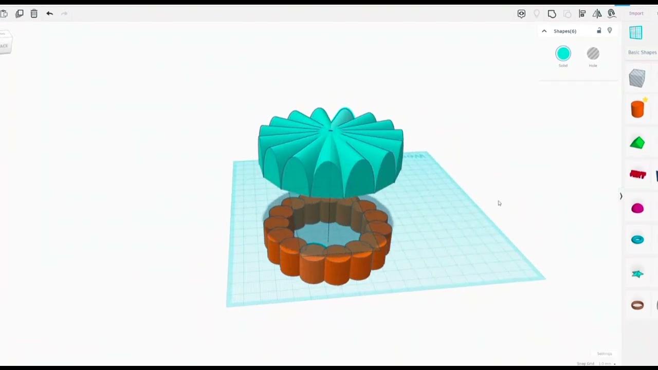 How to make Origami/ Geometric Objects with Tinkercad ( Duplicate and Rotate Command) - YouTube