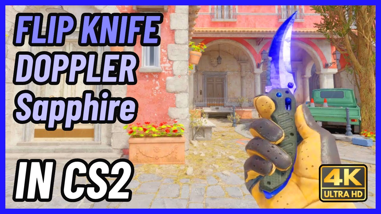 CS2 Flip Knife Doppler (Sapphire) | CS2 Knife In-Game Showcase [4K ...