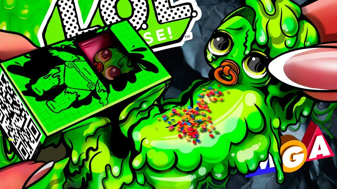 FULL Customized - LOL Surprise Slime DOLL in the Box | Neon Slime ...