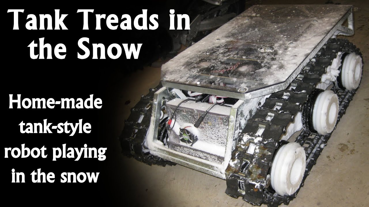 Tank Treads in the Snow - YouTube