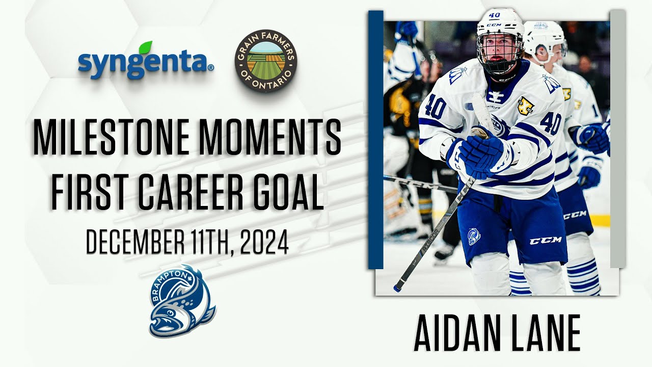 OHL Milestone | First Career Goal | Aidan Lane - YouTube