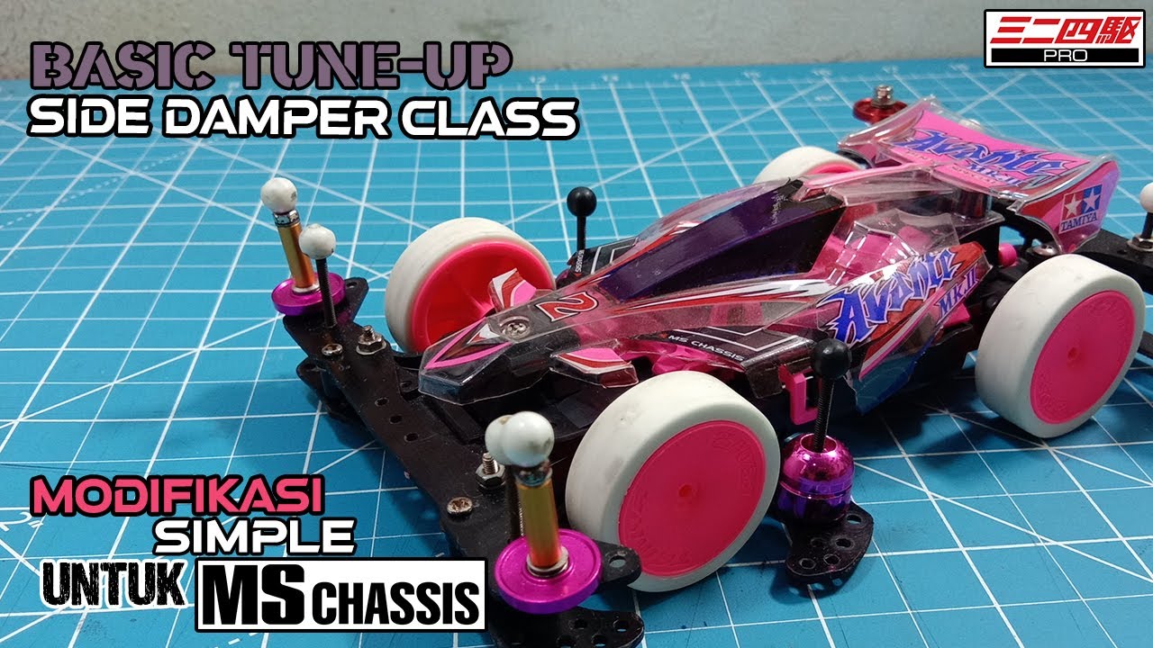 [ミニ四駆 ] Setup Tuned Class/Side Damper Class Pada MS-L Chassis - Si ...