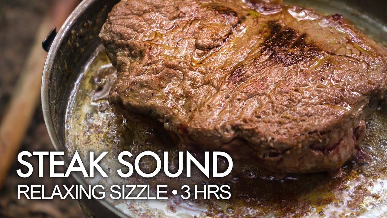 Steak sizzle sound 🥩 3 Hours - Relaxing - ASMR - YouTube