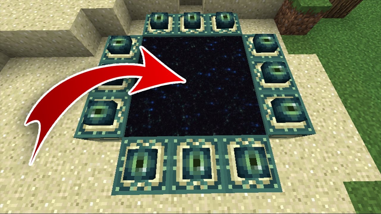 MCPE 1.0.4 END PORTAL SEED! - Stronghold UNDER Spawn!!! - ENDERDRAGON ...