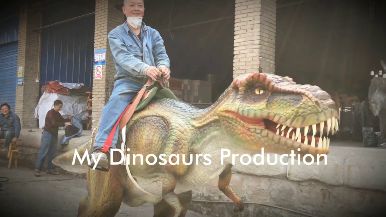 Amusement Coin Operated Dinosaur Ride - YouTube