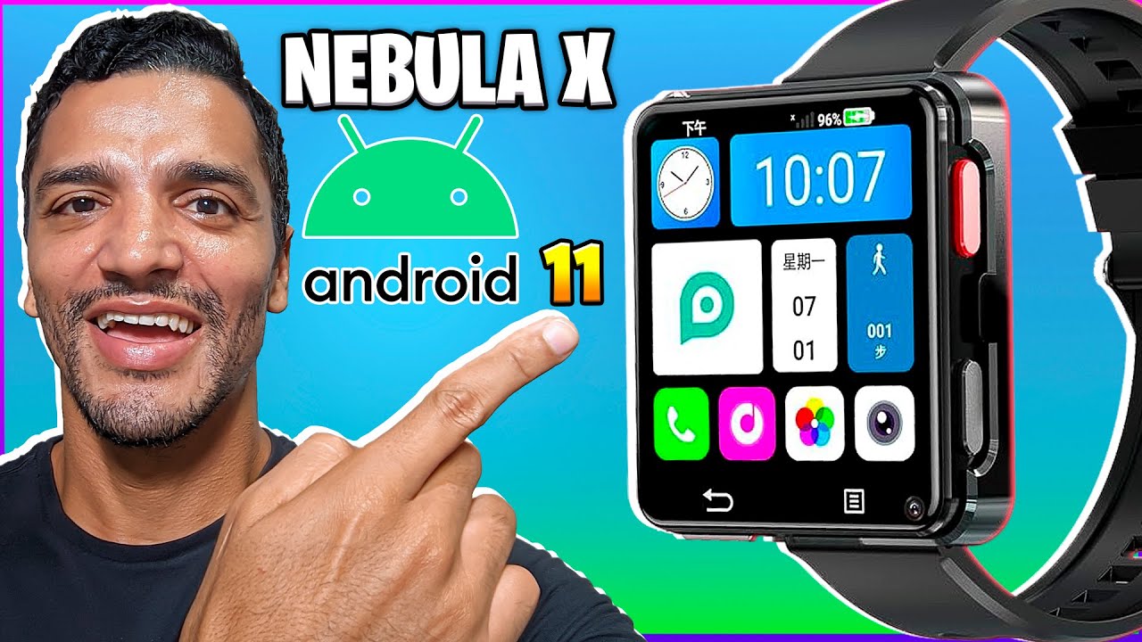 SMARTWATCH VWAR NEBULA X COM ANDROID 11 3GB DE MEMORIA E TELA GIGANTES ...