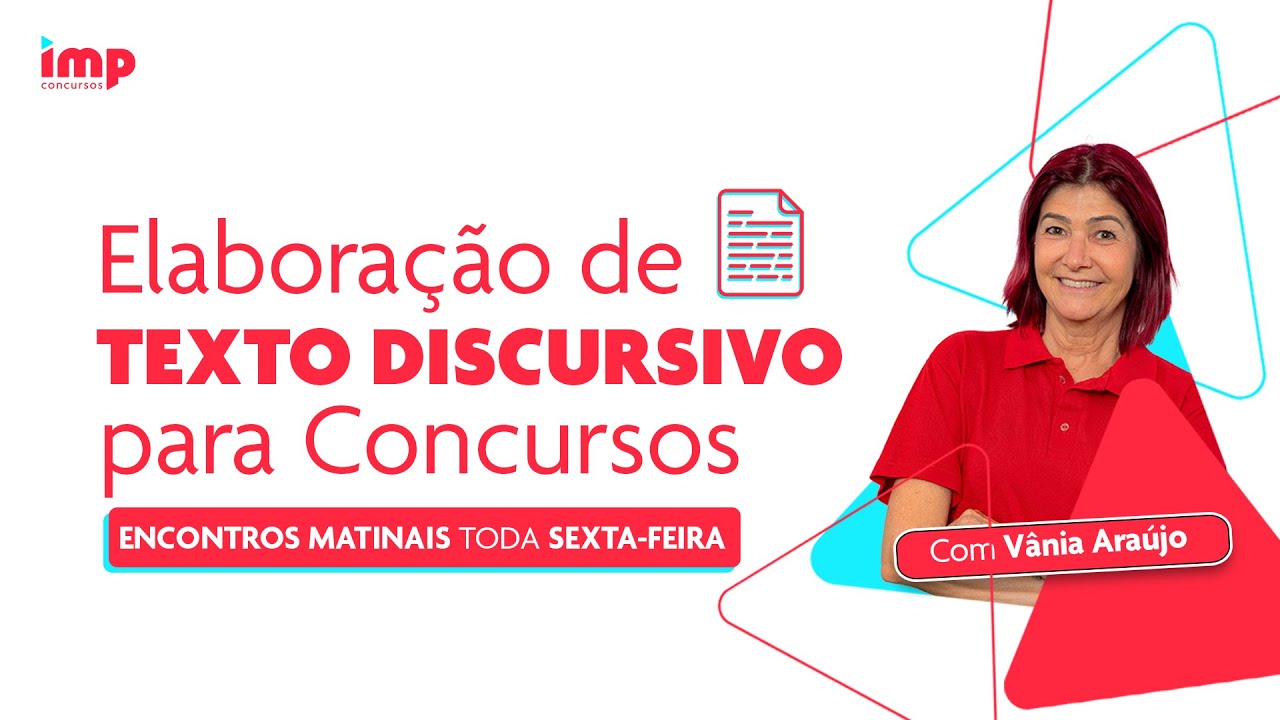 Elaboração de Textos Discursivos para Concursos - Com Vânia Araújo ...