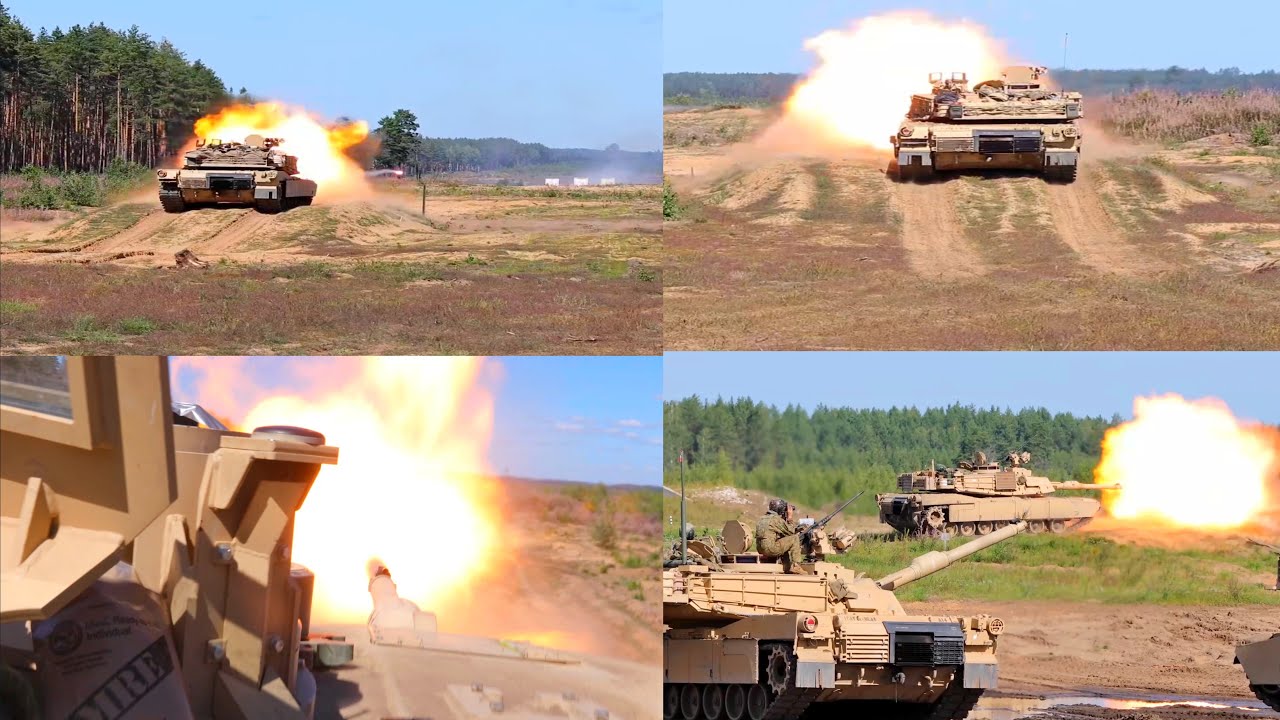 Battle-Ready: U.S. Army M1A2 Abrams Tank Crews On Live-Fire Mission ...