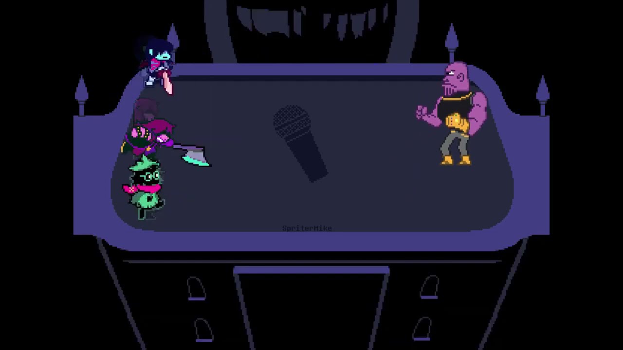 thanos shows u how to scratch it in deltarune - YouTube
