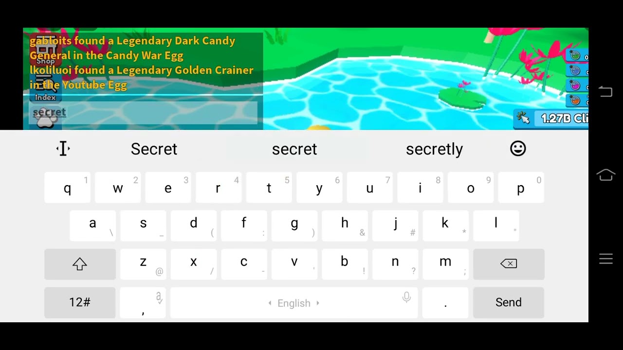 found a code in Roblox clicker simulator - YouTube