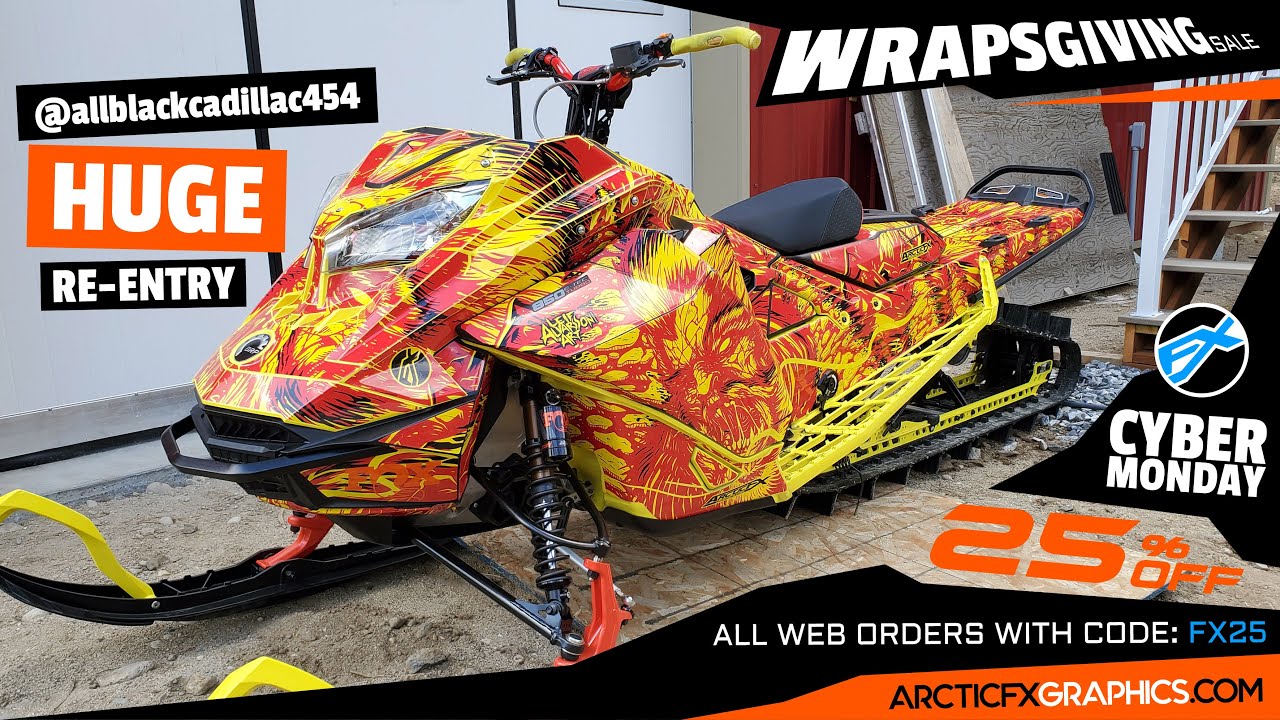 SLEDWRAPS | Snowmobile Re-entry | ArcticFX Graphics | Whip ...