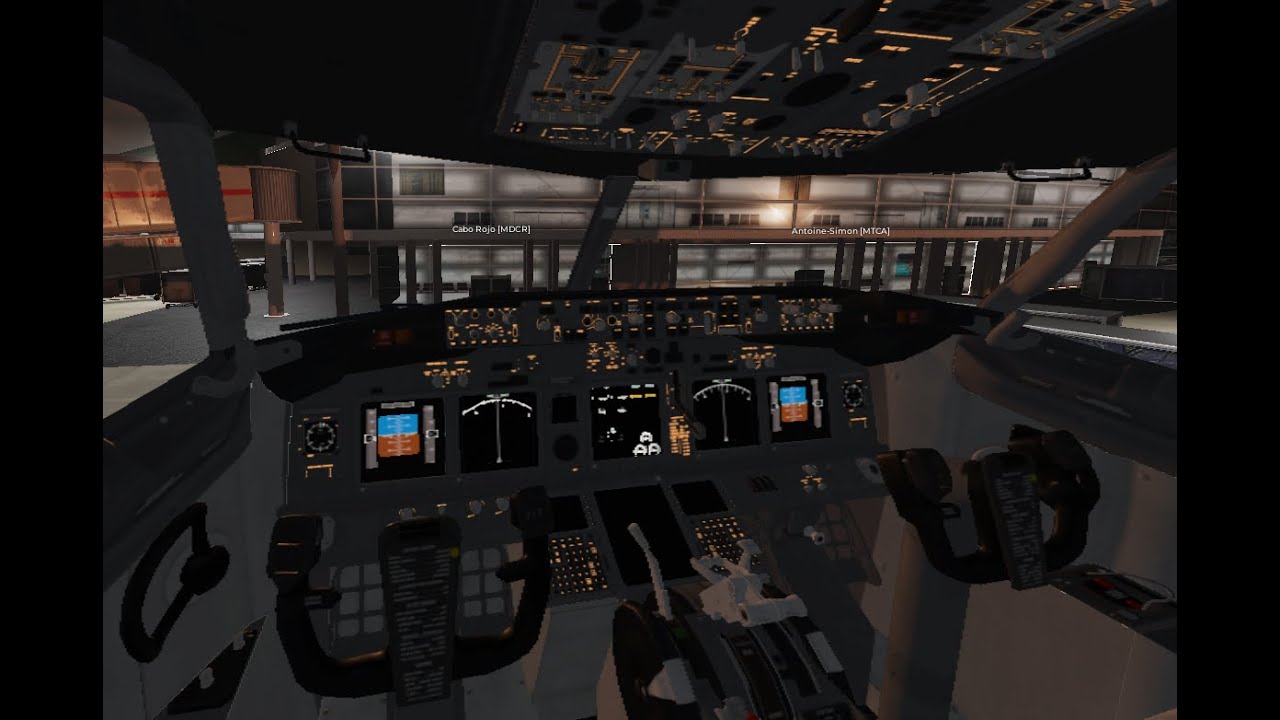 Roblox Project Flight 737 Cockpit Landing [at Cibao] - YouTube