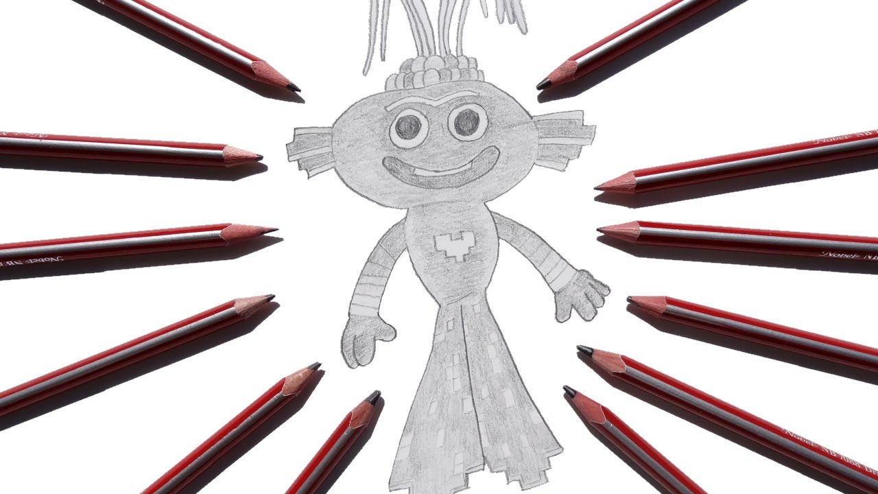 Draw Trollex from Trolls World Tour - Very Easy - YouTube
