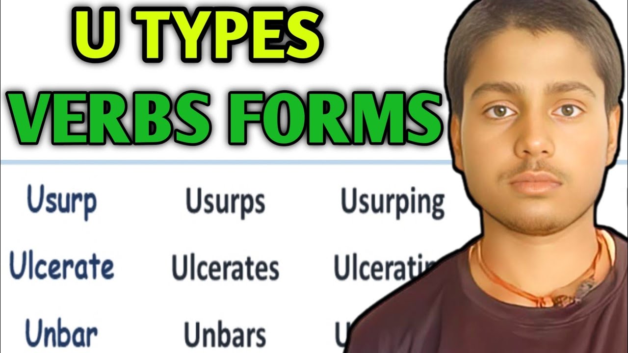 U TYPE VERB FORM IN ENGLISH TO HINDI VERB FORM. - YouTube