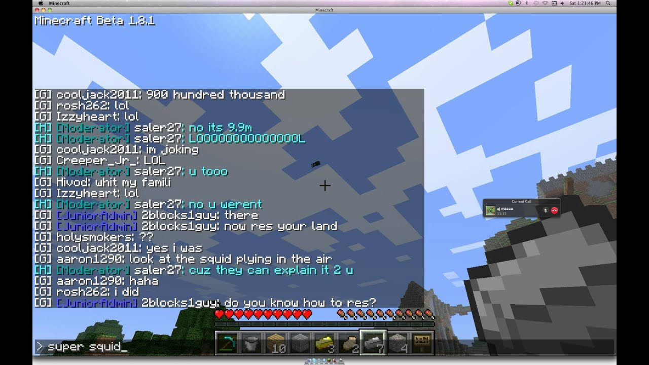 minecraft flying squid - YouTube