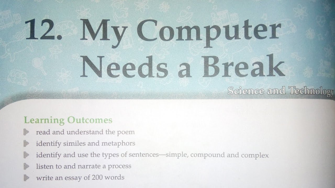 My Computer Needs a Break || Class-7 || Ch-12 || Word Meanings || Ace ...
