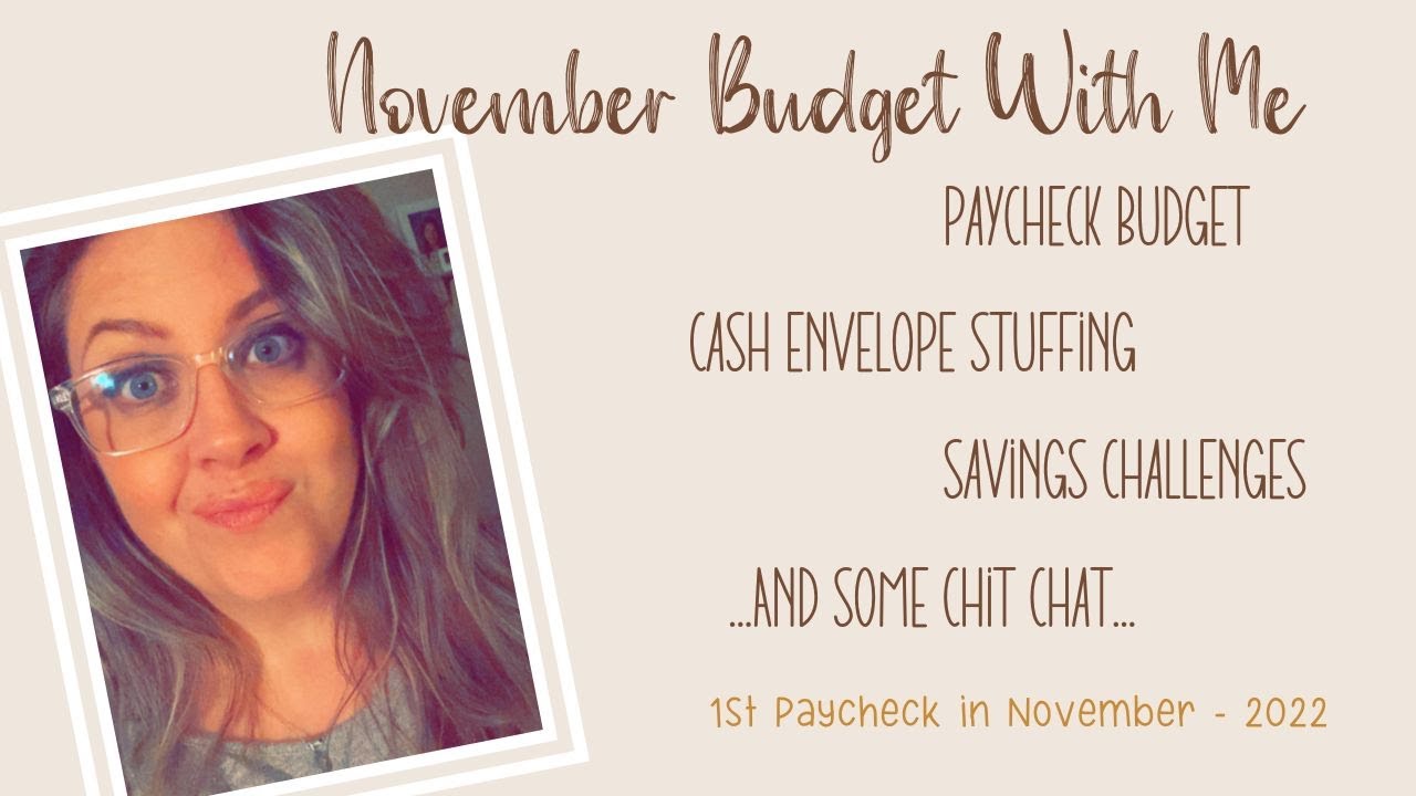 Budget With Me for My First Paycheck of November / Single Mom Budgeter ...