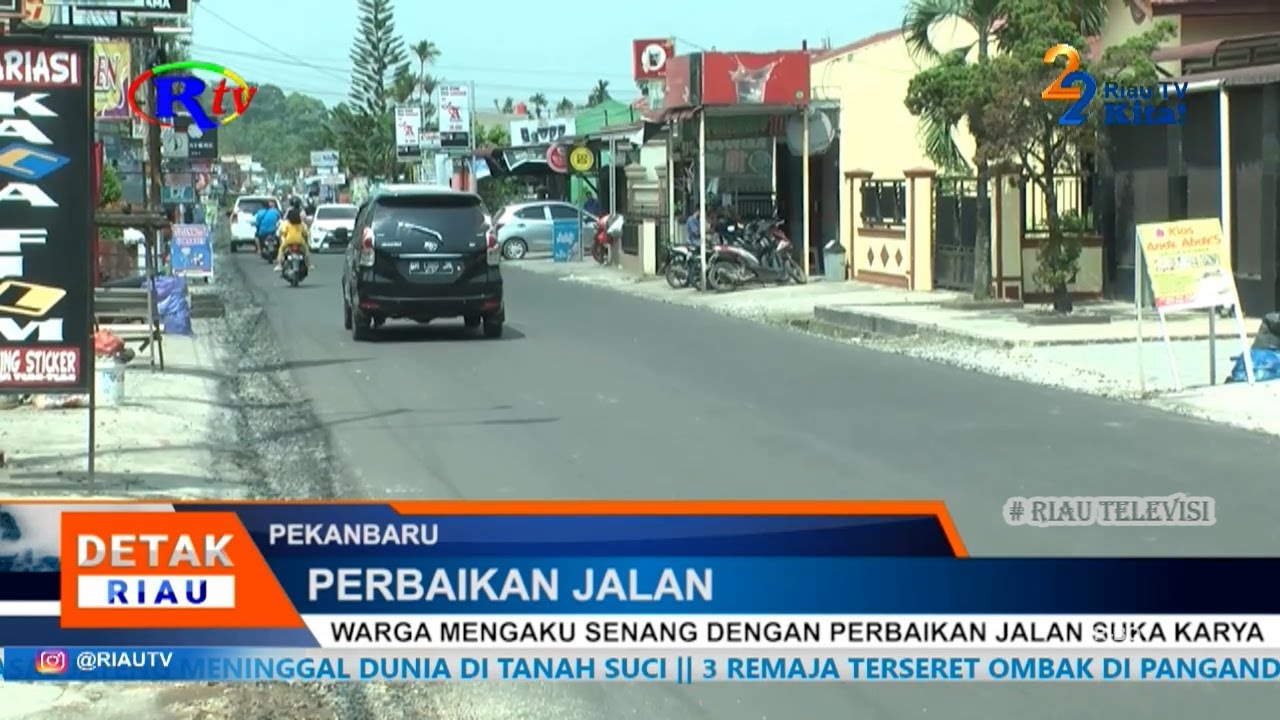 WARGA MENGAKU SENANG DENGAN PERBAIKAN JALAN SUKA KARYA - YouTube