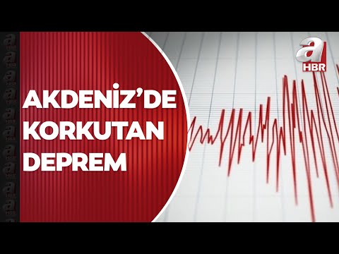 AFAD duyurdu: Akdeniz'de 4,2 büyüklüğünde deprem meydana geldi | A Haber