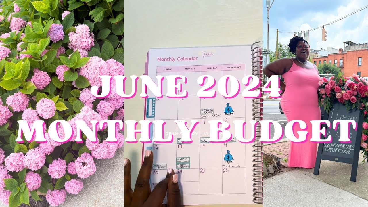 June Zero Based Monthly Budget | Budget With Me - YouTube