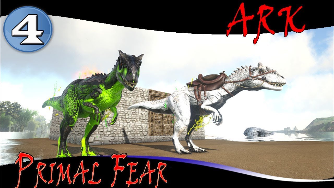 ARK Mods Primal Fear -EP4- Noxious allosaurus !! - YouTube