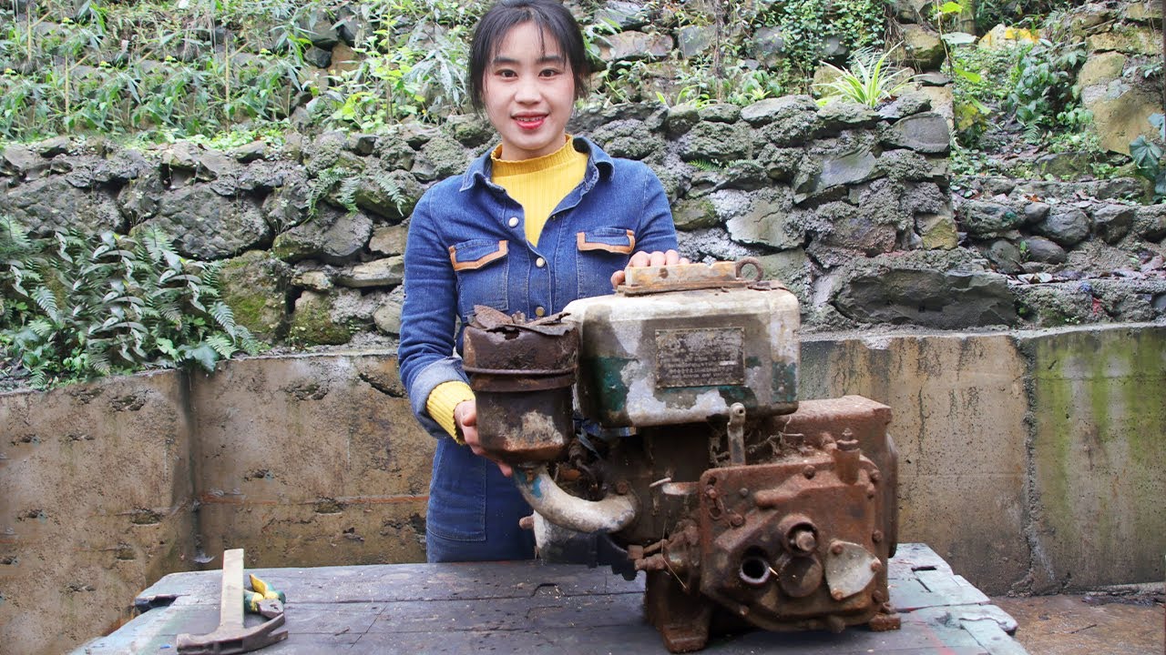 修复报废的柴油机，配件都被拆完太破旧了Repairing scrapped diesel engines | 林果儿 - YouTube