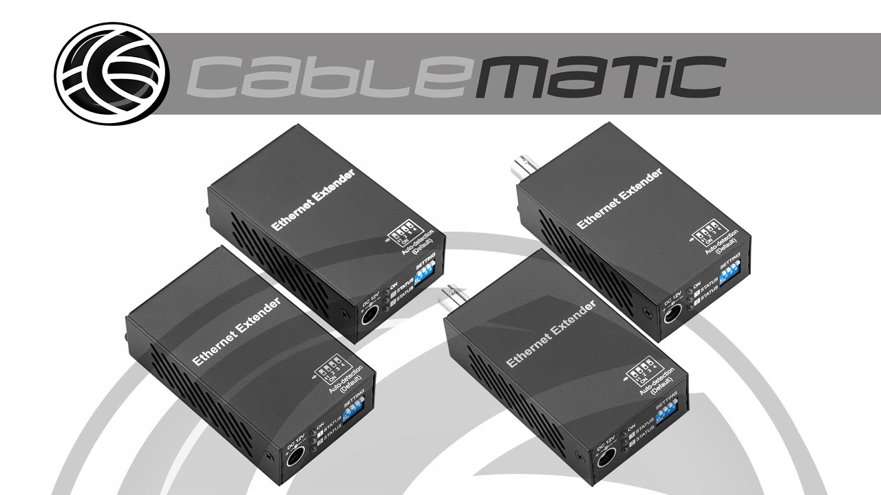 Extensor Ethernet de largo alcance TCP/IP - distribuido por CABLEMATIC ...