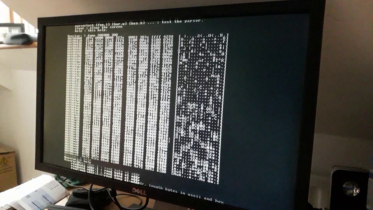 68000 with EPF10K FPGA for VGA: text console WIP - YouTube