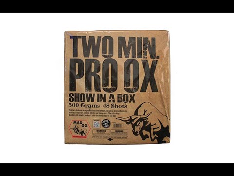 2 MIN SHOW IN A BOX 48 SHOT - MAD OX FIREWORKS - OX5415 - YouTube