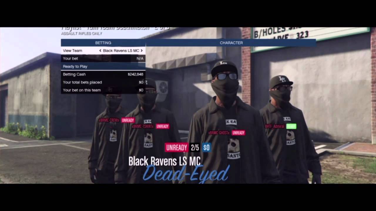 Gta Online |4 v 4| Dirty Thirty Mc vs Black Ravens Mc | - YouTube