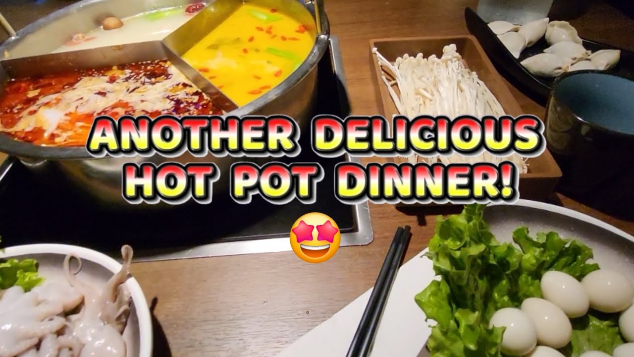 Triple Hot Pot at Happy Lamb Hot Pot! 😋 - YouTube