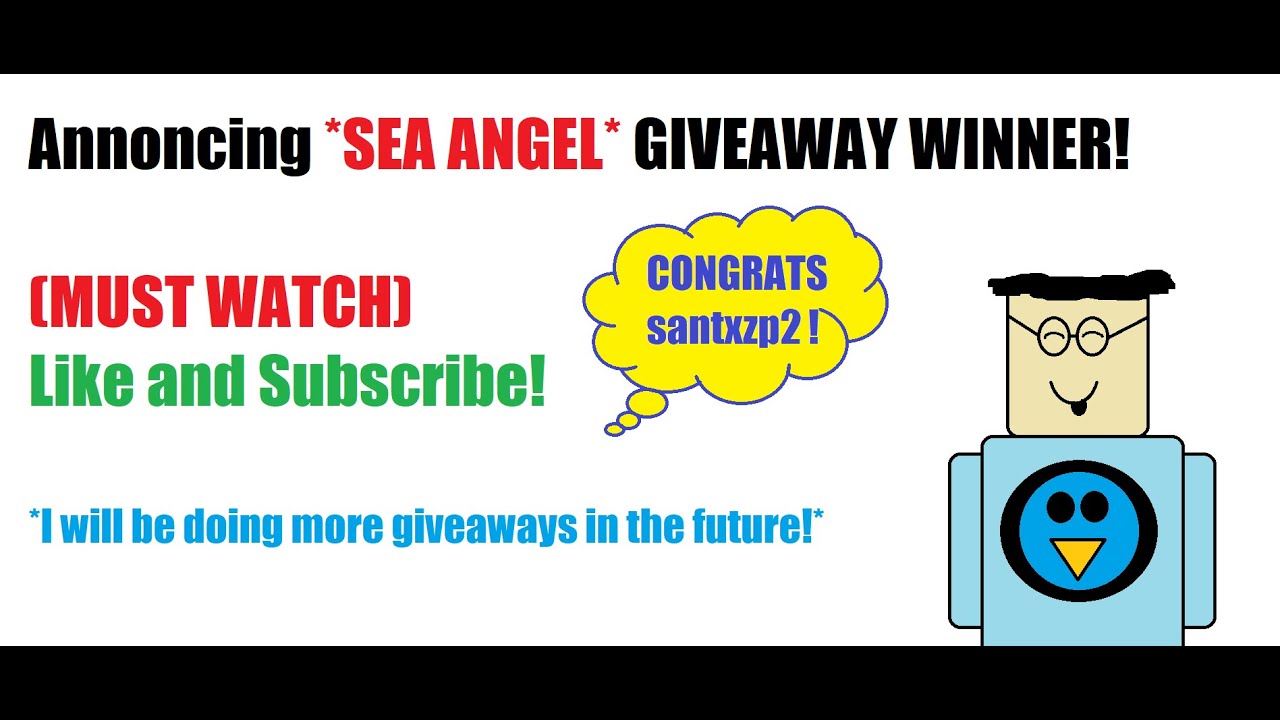 SEA ANGEL GIVEAWAY WINNER! #AdoptMe #Roblox #MustWatch - YouTube