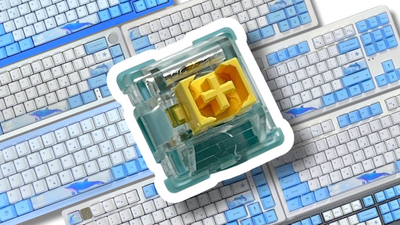 Haimu Sea Salt Switch💕 Comparison of Typing Sounds by Keyboard Plates ...