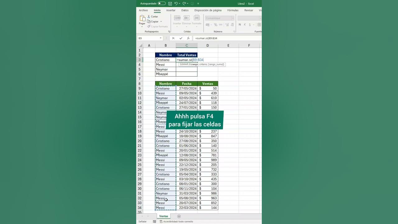 SUMAR SI en EXCEL #superexcel - YouTube