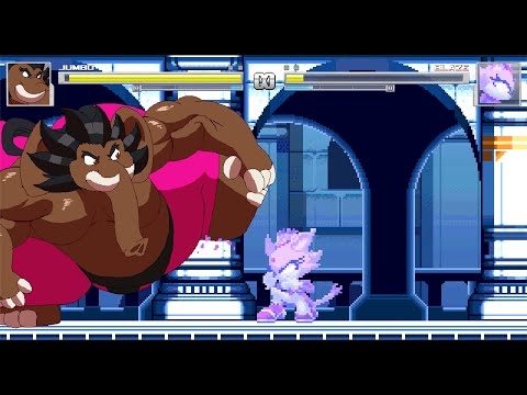 (M.U.G.E.N Request) Jumbo Elephant vs Blaze The Cat