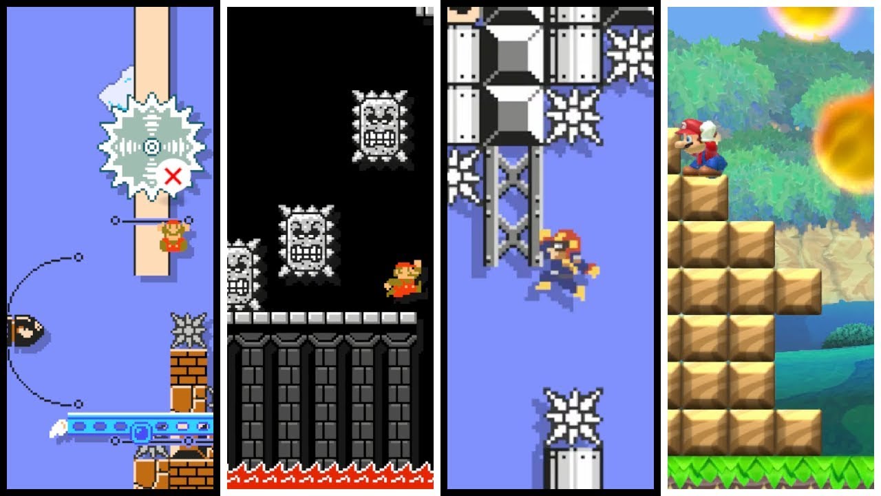 4 Super Mario Maker Level Showcases in 1!! | BTG - YouTube